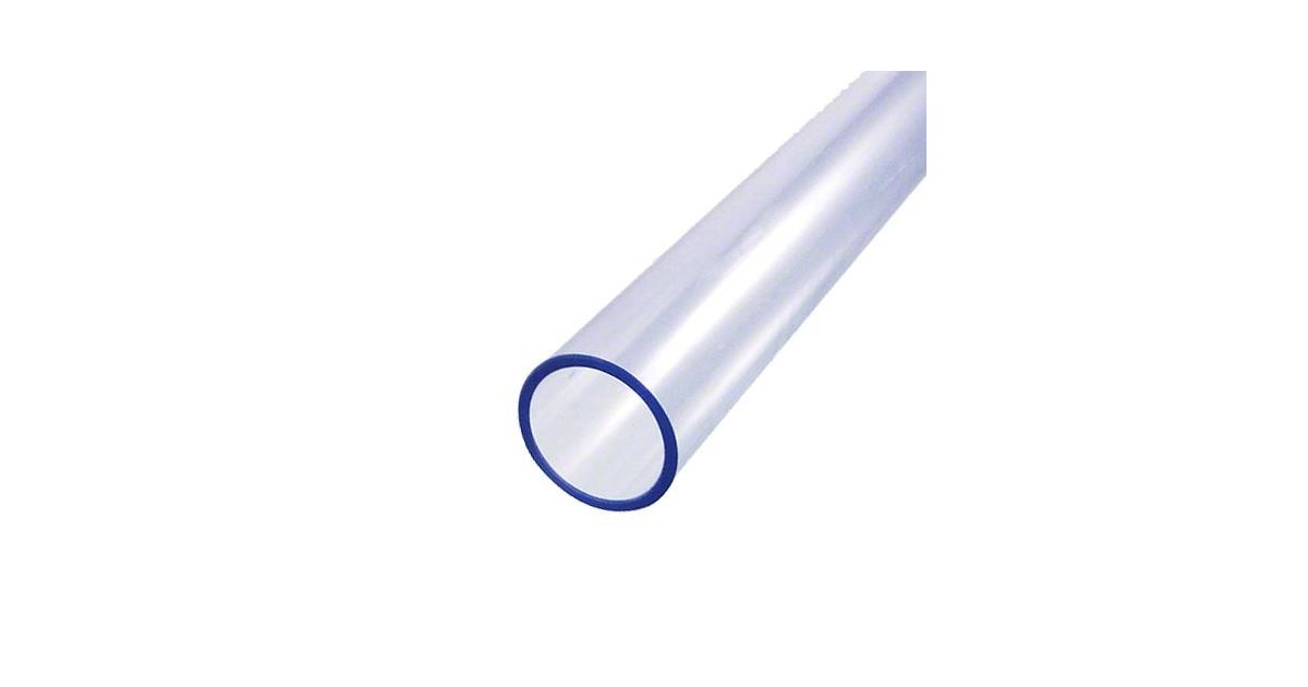 PVC Transparente Rør fra 20 mm til 160 mm.