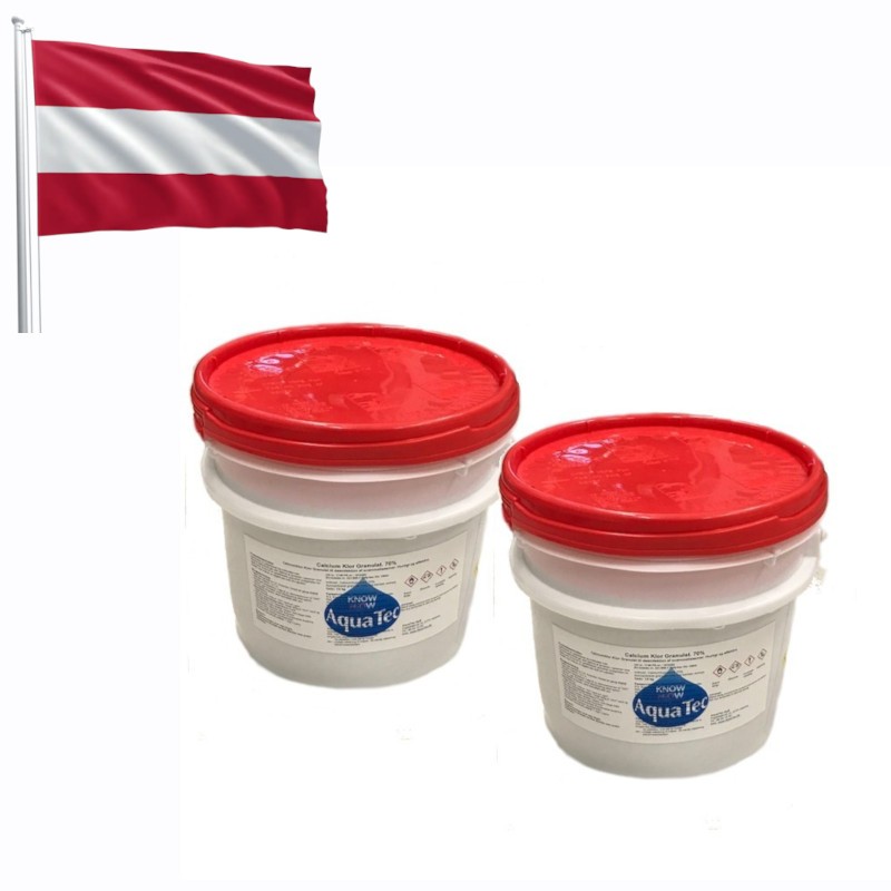 AquaTec klor. Calciumhypochlorit 70% 2x10kg - UDSOLGT
